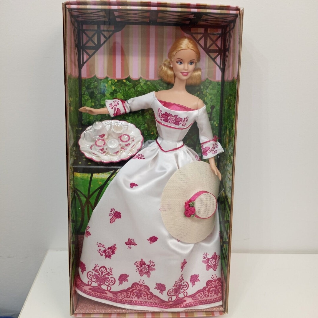 Beautiful Victorian Tea Barbie Doll in Box - Etsy