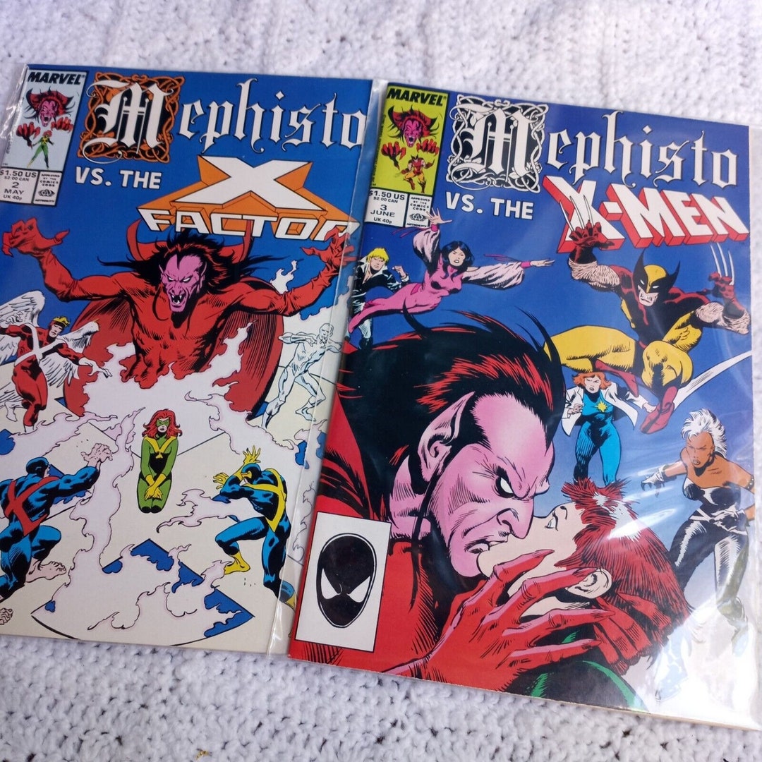 Vintage Marvel Comics MEPHISTO Vs. the X Men Comic Book Lot - Etsy