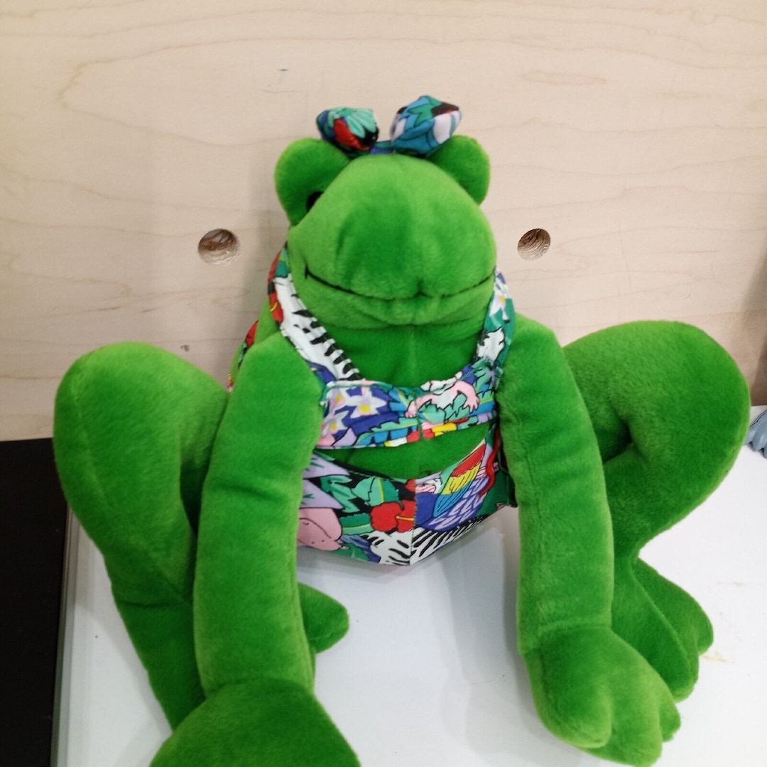 Applause Green Frog in Bikini Stuffed Animal Plush Toy - Etsy