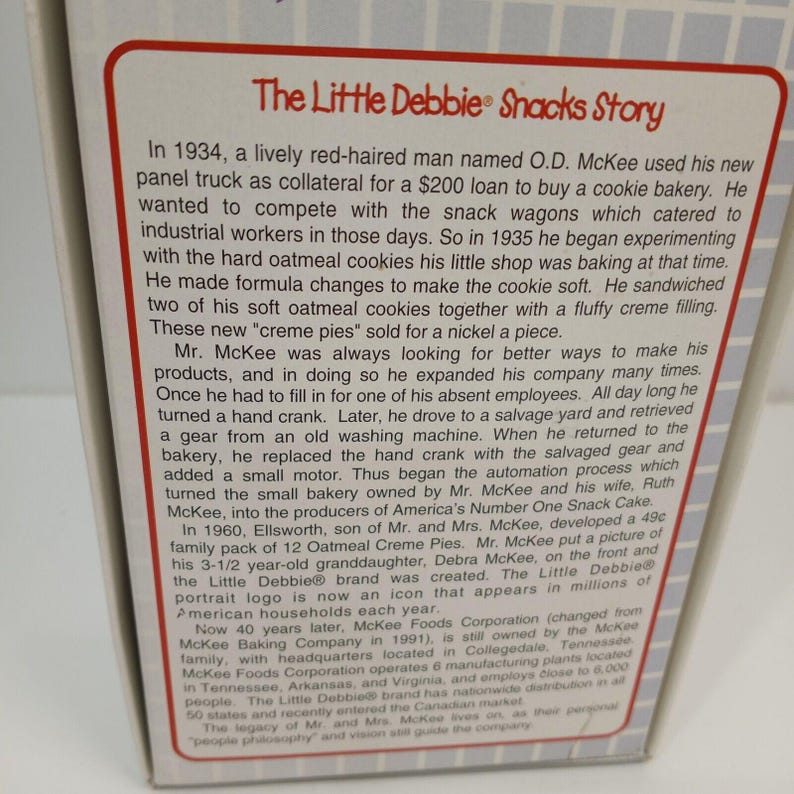Vintage Little Debbie 40th Anniversary Barbie Doll in Box With ...