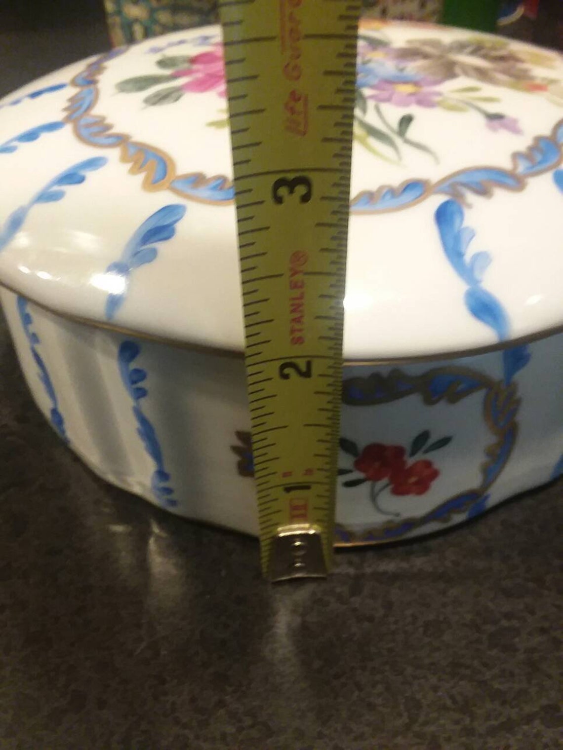 Vintage Porcelain Trinket Box With Lid. Mother's Day Gift. - Etsy