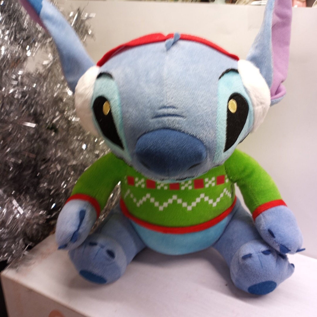 Adorable Disney STITCH Stuffed Animal Christmas Plush Holiday - Etsy