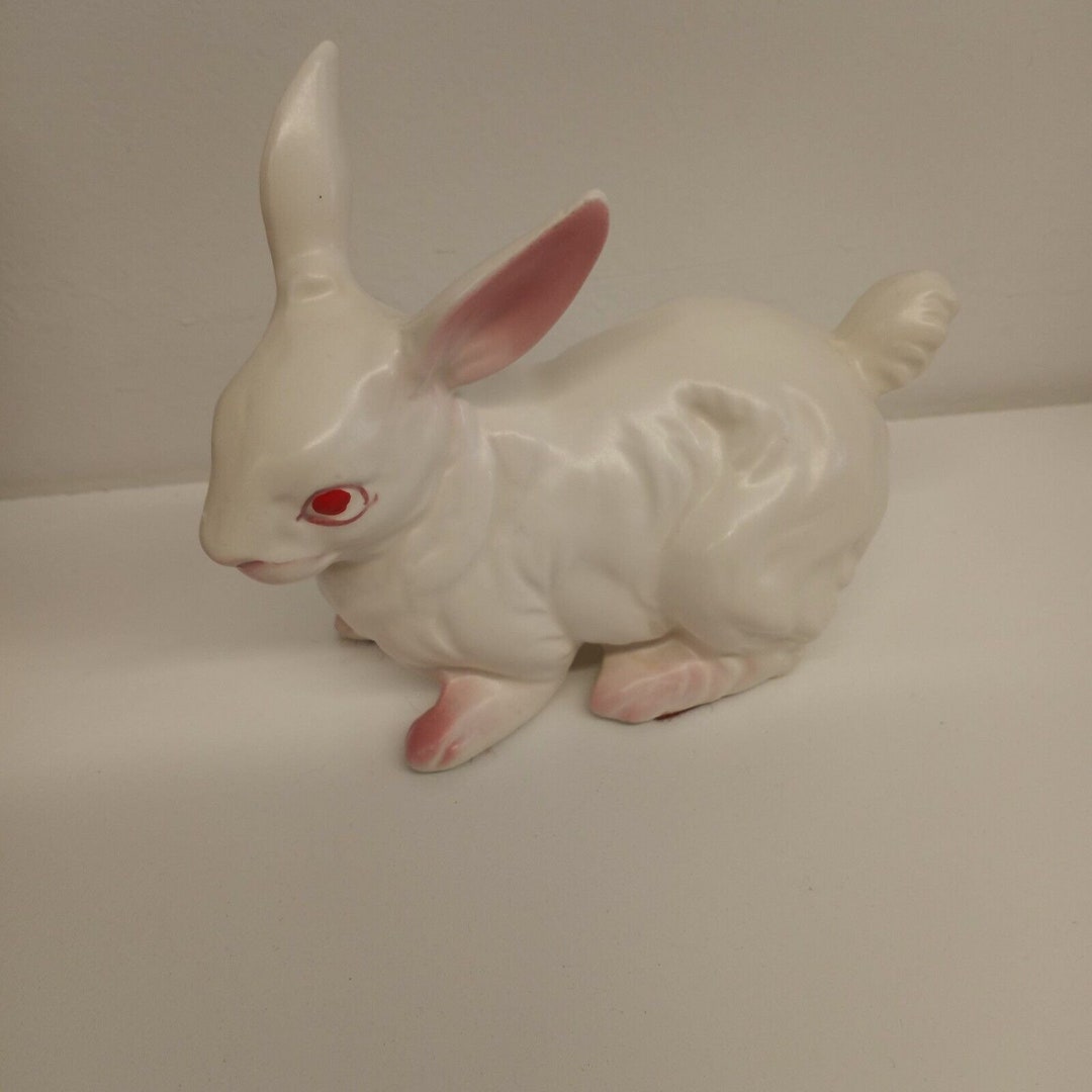 Collectible Napco Bunny Rabbit Statue Figurine. Spring Easter Decor - Etsy