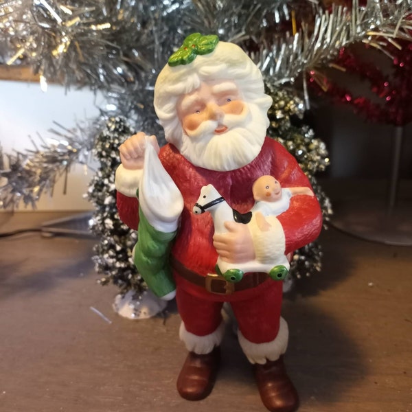 Porcelain Santa - Etsy