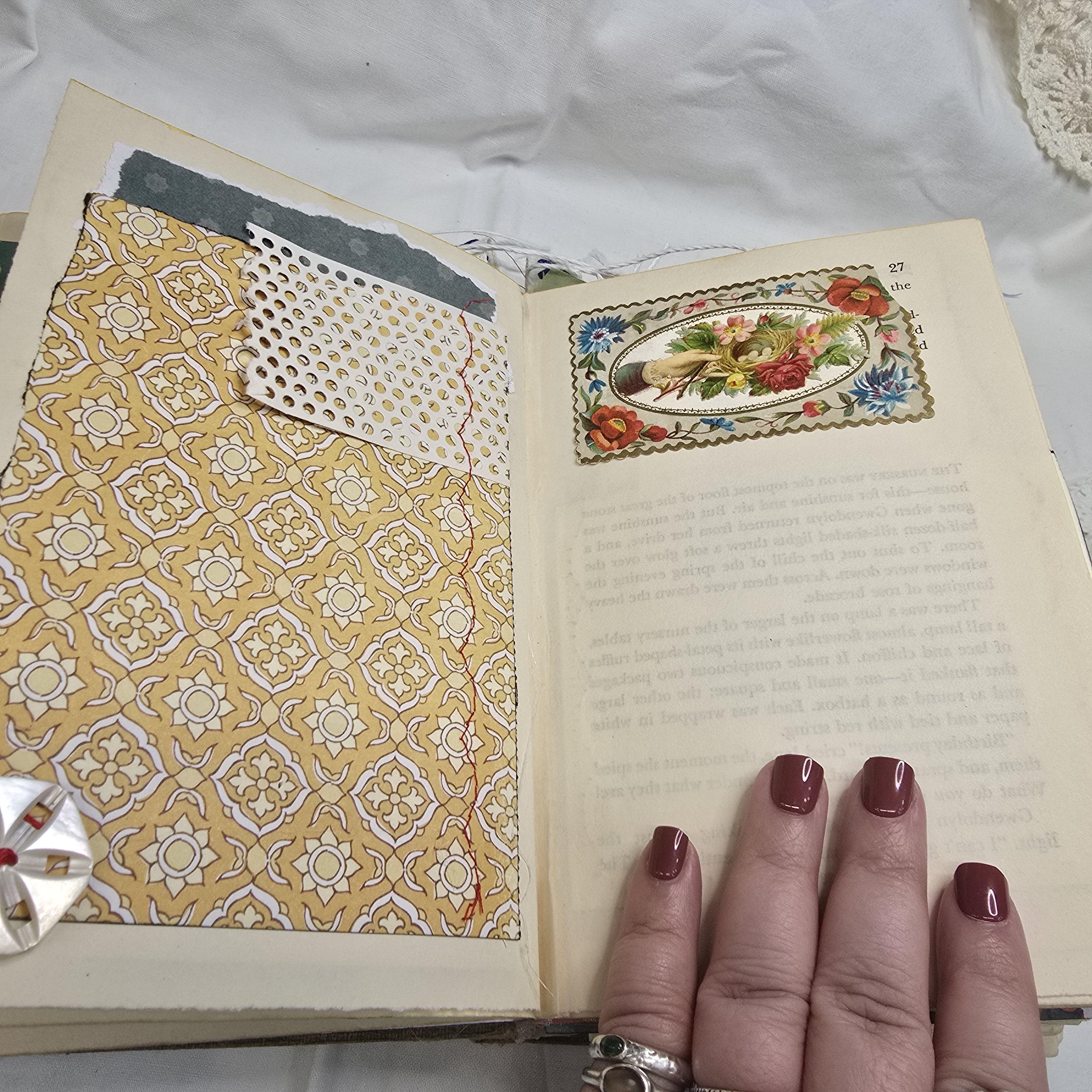 Handmade Junk Journal Scrapbook From Upcycled Vintage Book With ...