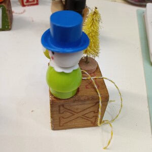 Vintage Building Block Fisher Price Little People Christmas Ornament ...