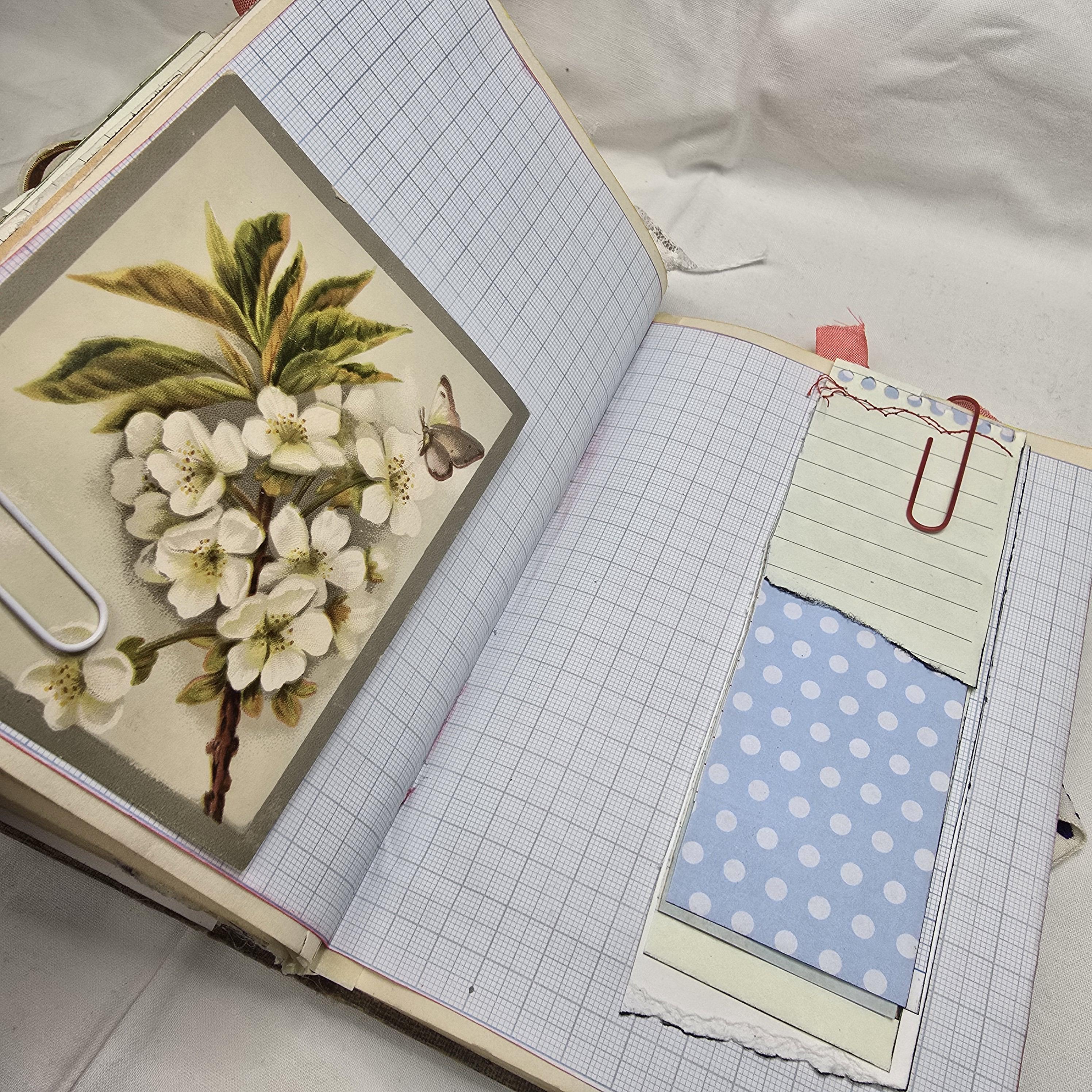 Handmade Junk Journal Scrapbook From Upcycled Vintage Book With ...