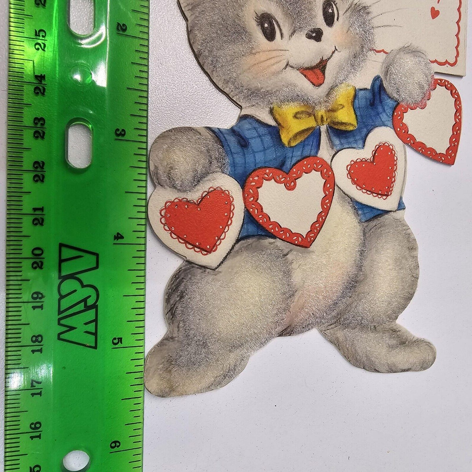 Fantastic Vintage Hallmark Bunny Rabbit Valentine Greeting Card Junk ...