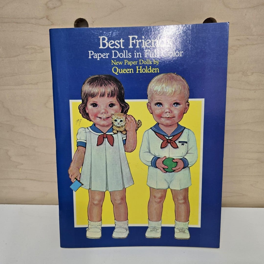 Vintage Best Friends Paper Dolls Book by Queen Holden (1985) UNCUT ...
