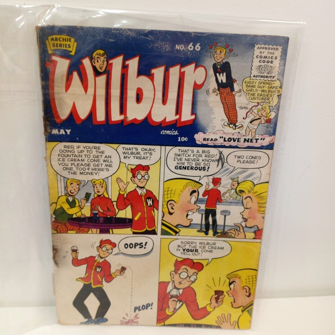 Vintage Wilbur #66 Comic Book. Archie Series Ice Cream Cover - Etsy