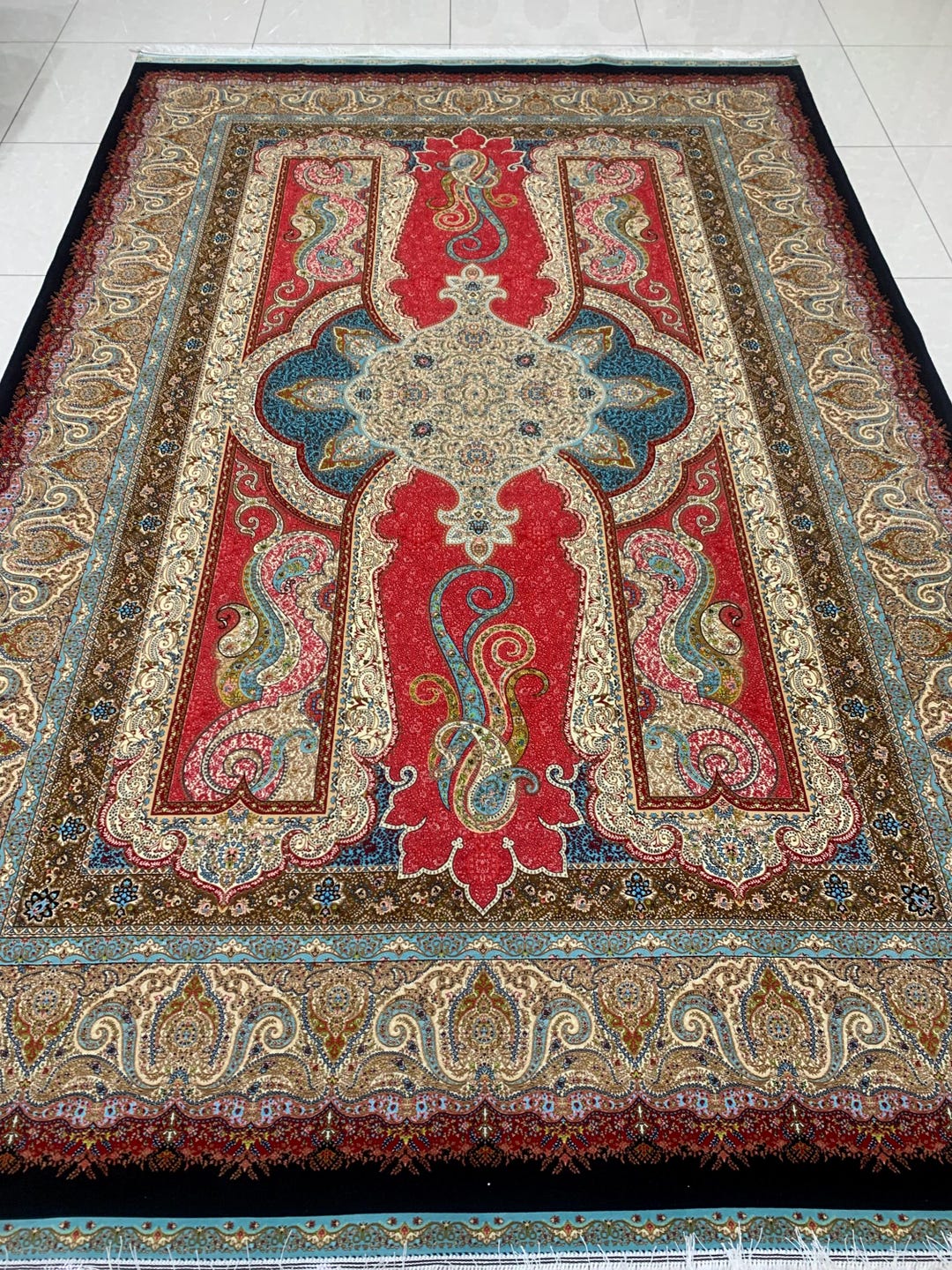 Ottoman Silk Rug: 16th Century Design, 7x10 Feet - Etsy