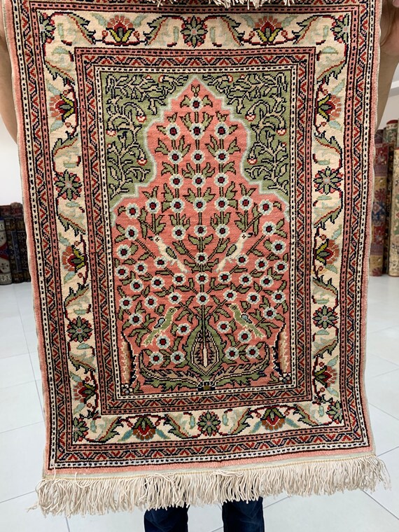 Handmade Fine Pure Natural Silk Tree of Life Rug.%100 Natural - Etsy