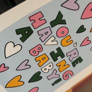 Handmade Baby Announcement Card: Quirky Congratulations Card - Etsy