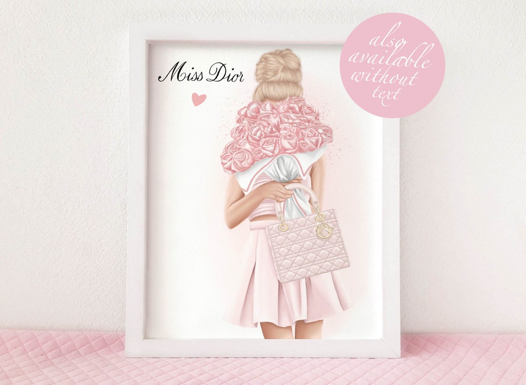 Lady Fine Art Print (fashion Illustration Art) - Home Decor (unframed ...