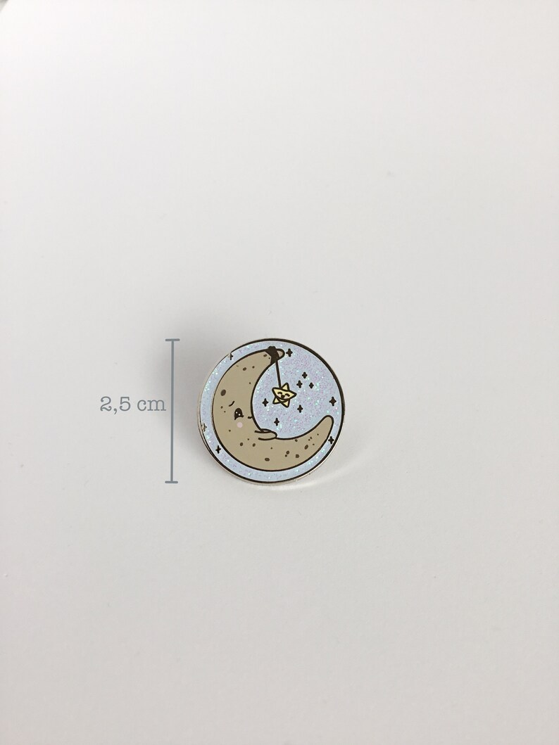 Moon Star Emaille Pin Hard Enamel Pin Cute - Etsy