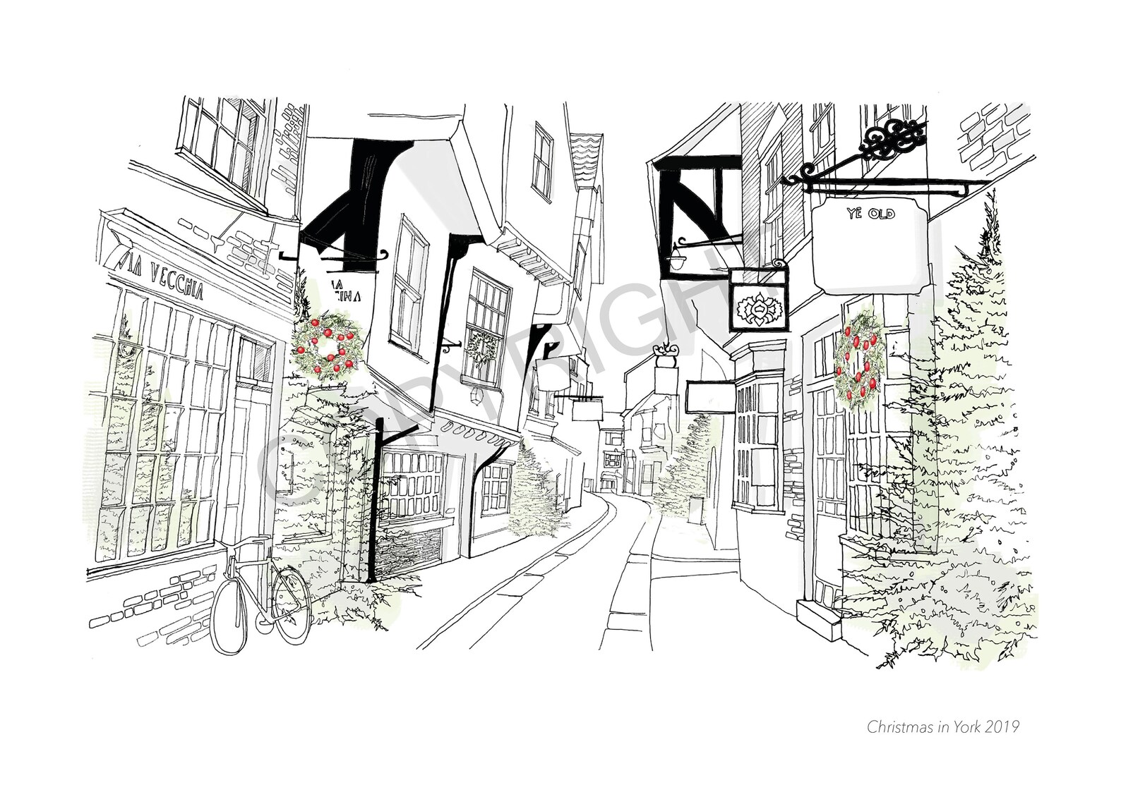Custom Line Drawing of Street Scenes or Memorable Places. - Etsy