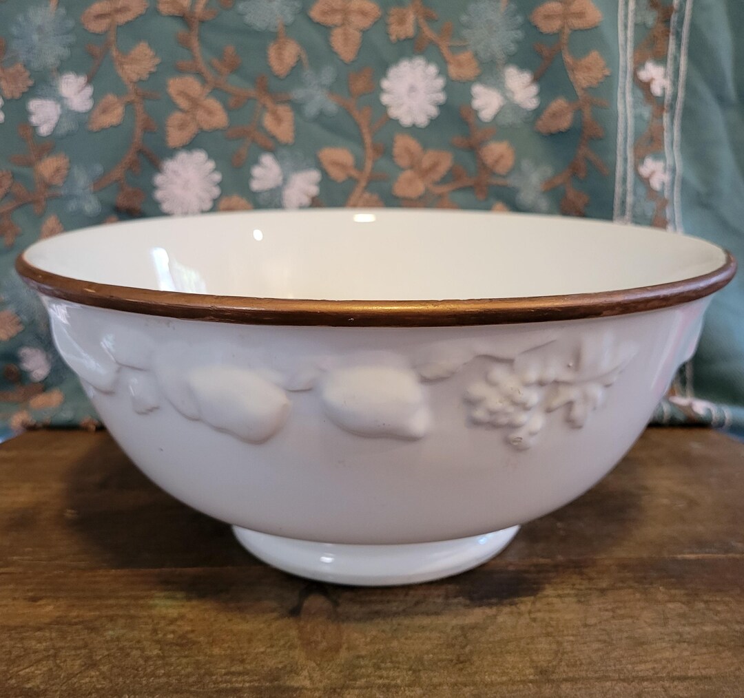 Vintage Antica Fornace White Ceramic Serving Bowl Made in Italy - Etsy