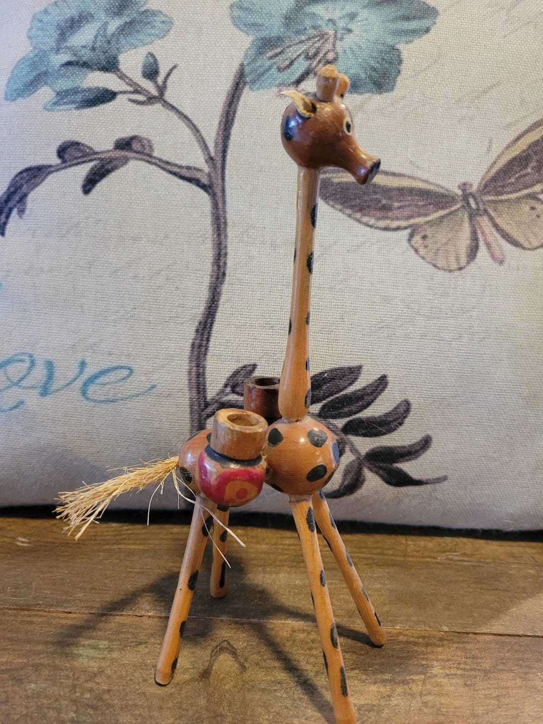 Unique Hand Carved Wooden African Hand Painted Giraffe With Water ...