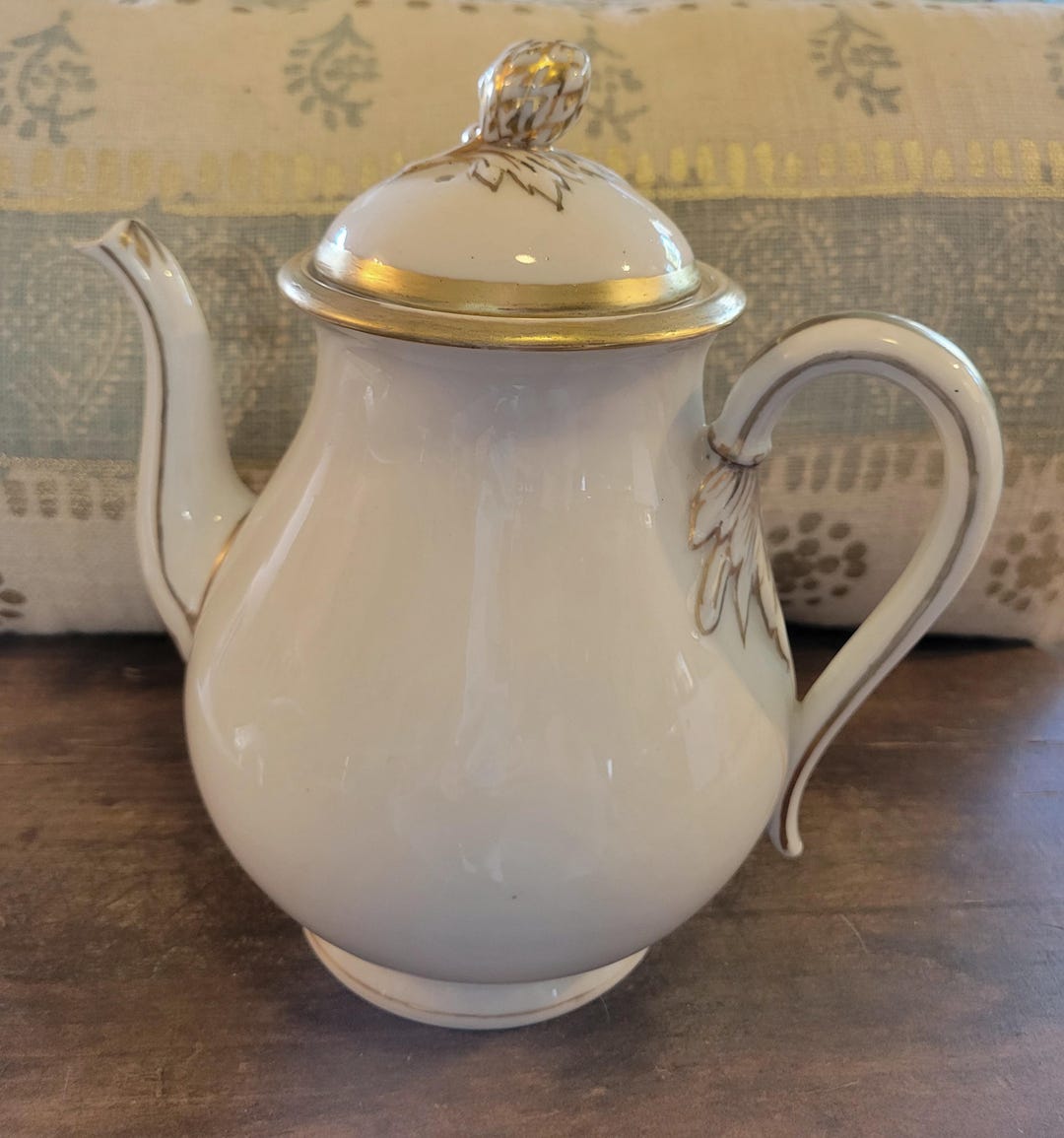 Antique Haviland & Co Limoges Porcelain Gold Gilded Acorn Pattern ...