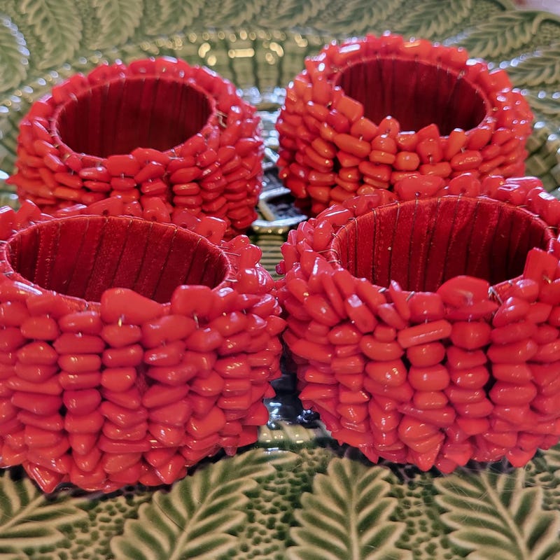 Coral Napkin Ring - Etsy