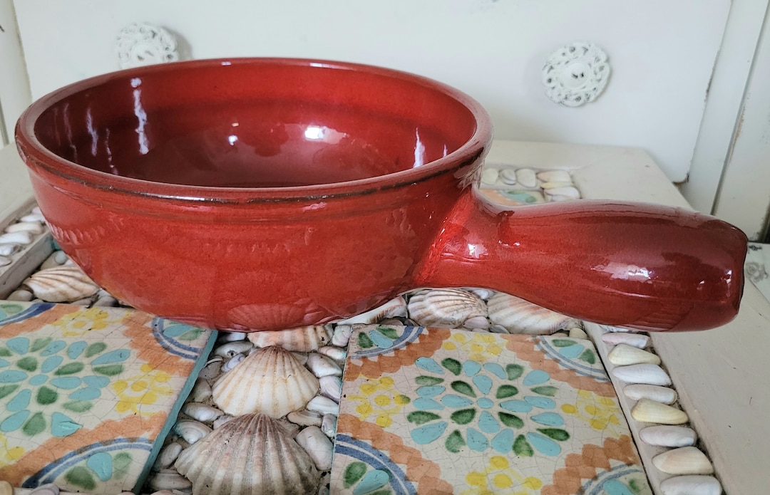 Vintage Red Swiss Landert 20 Fondue Pot, Caquelon - Etsy