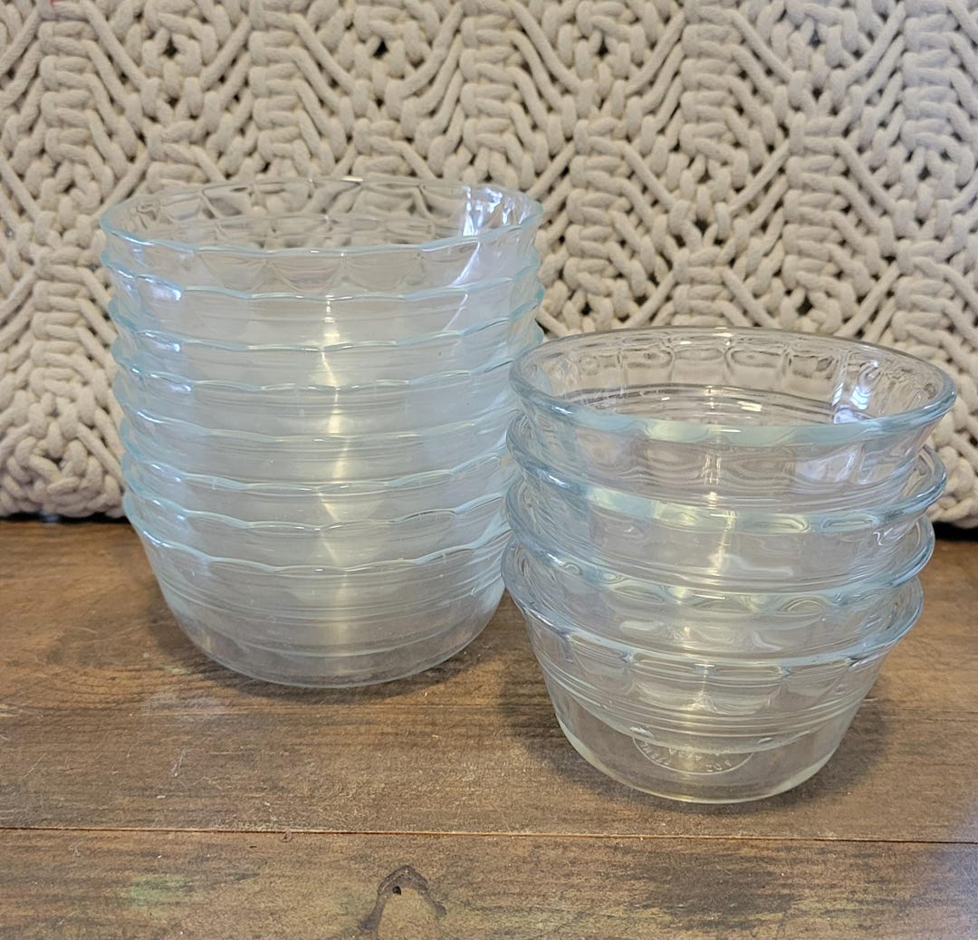 Vintage Pyrex Glass Prep Bowls - 3/4 Cup & 1.25 Cup - Etsy