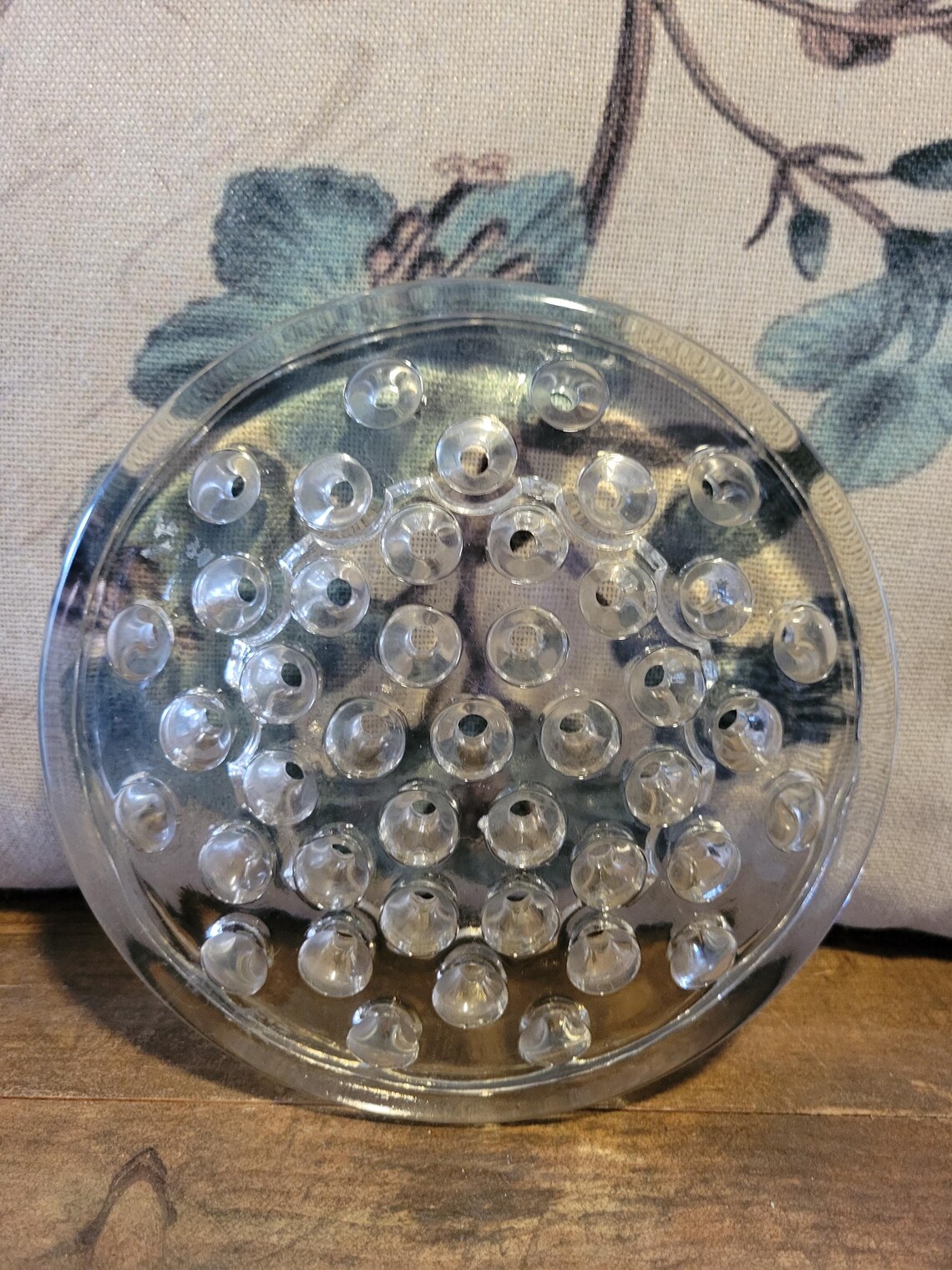 Amazing 43 Hole Clear Glass Flower Frog 1930's - Etsy