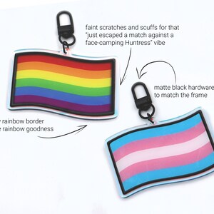 Pride Flag Charms Dead by Daylight Keychains - Etsy
