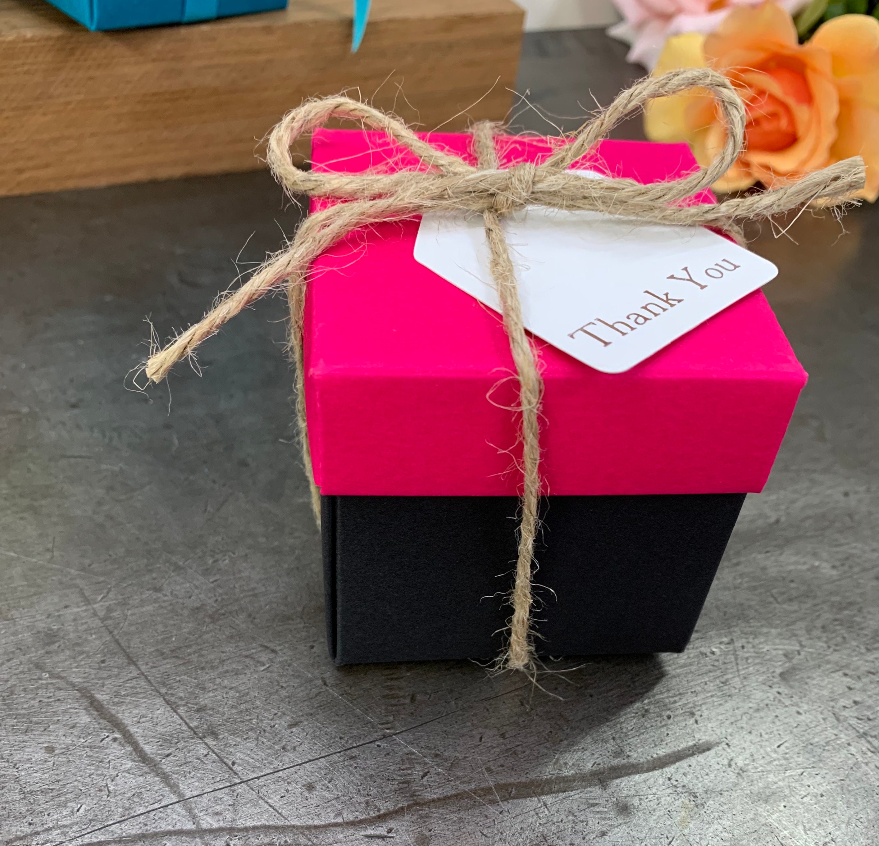 5 X Small PETAL SIDE Square Gift Box With Lid Size 6x6x6cm - Etsy UK
