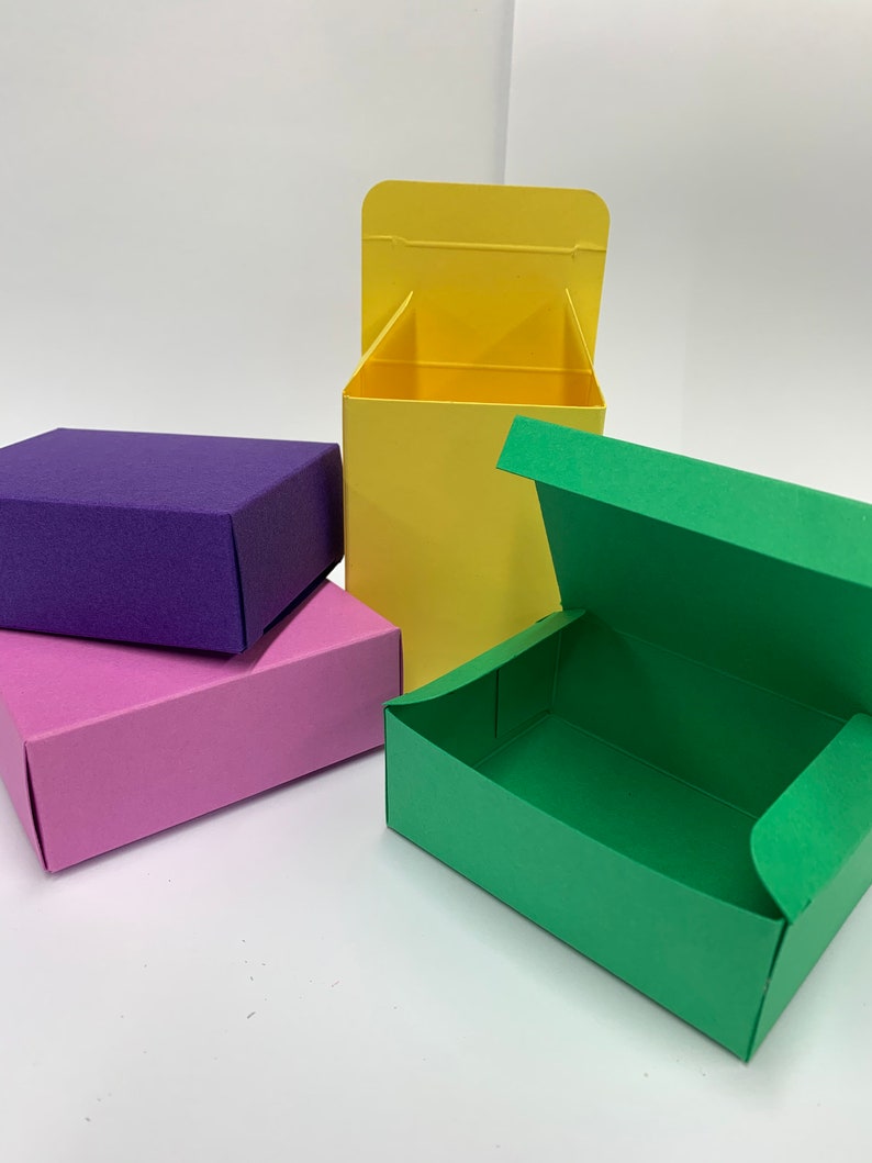 10 x SMALL RECTANGLE Coloured Gift Packaging Boxes Gift Box | Etsy