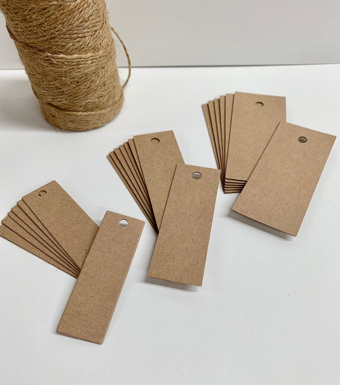 Blank KRAFT Gift Tags Rectangle 3 Sizes Hang Tags | Etsy UK