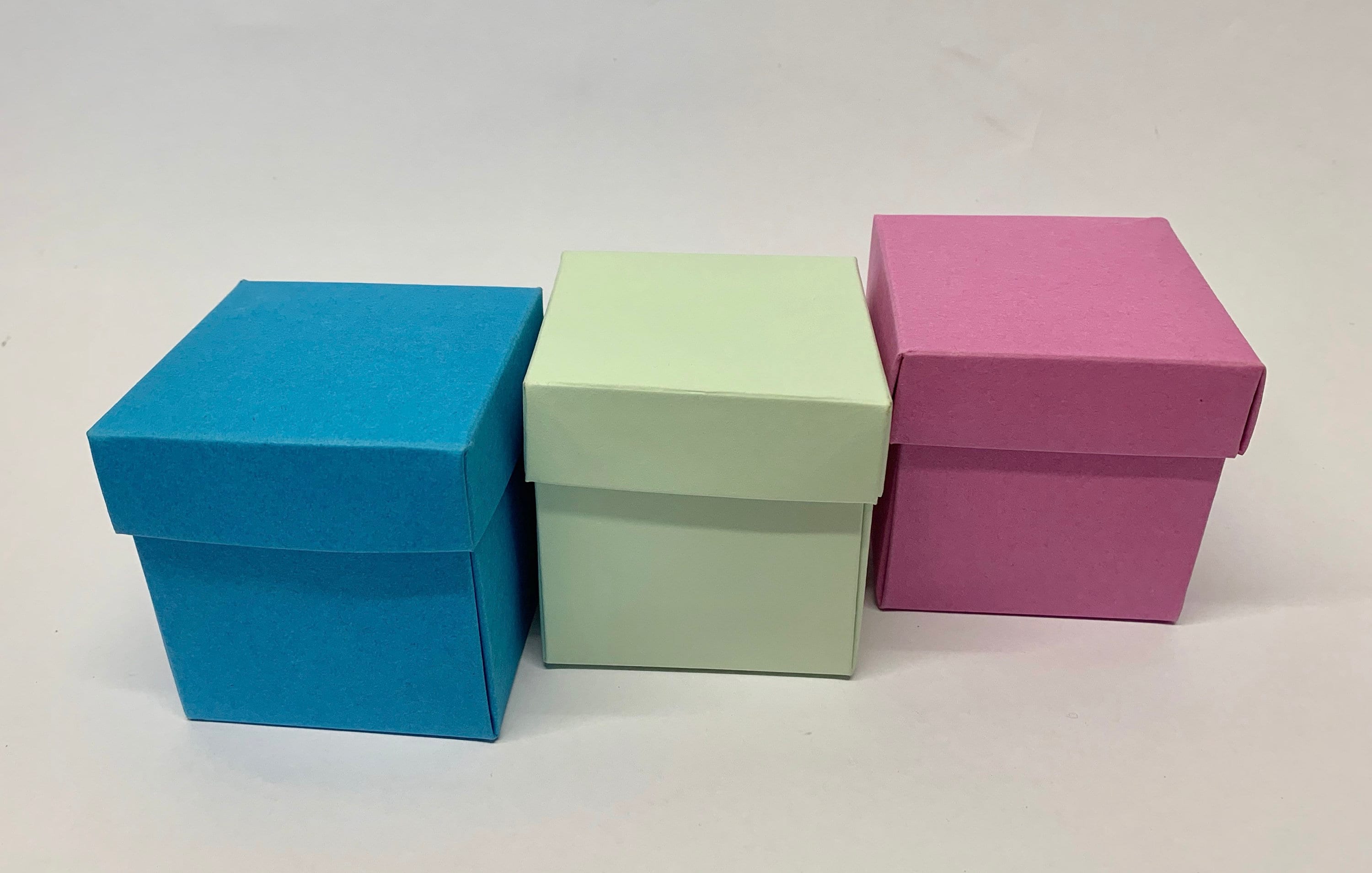 5 X Small PETAL SIDE Square Gift Box With Lid Size 6x6x6cm - Etsy UK