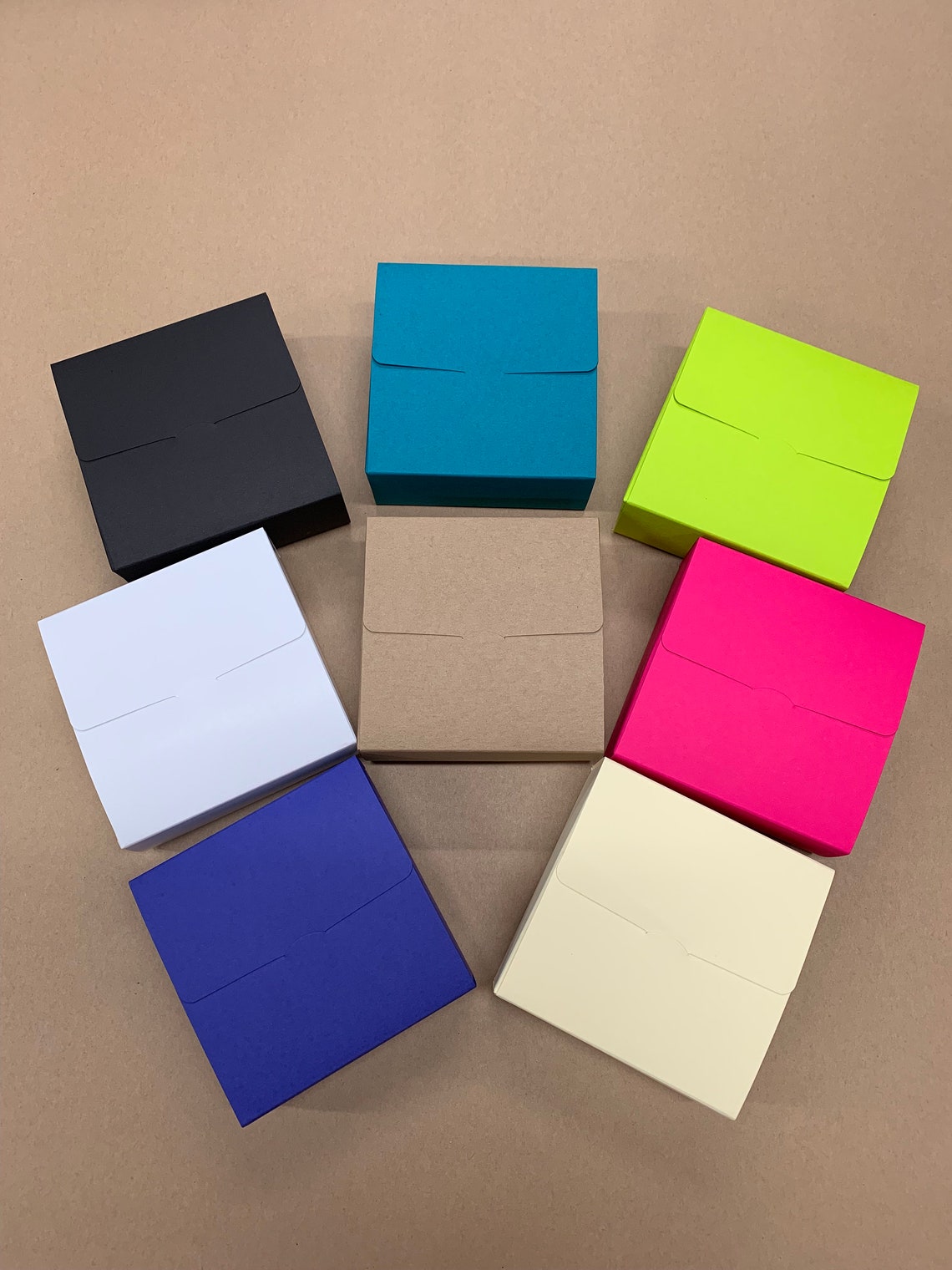 10 X MEDIUM SQUARE Coloured Gift Boxes Size 10 X 10 X 4cm | Etsy
