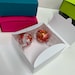 10 X SMALL SQUARE Coloured Gift Boxes Size 8 X 8 X 3cm Packaging Boxes ...
