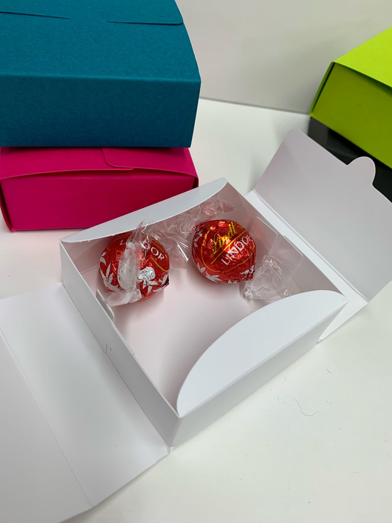 10 X SMALL SQUARE Coloured Gift Boxes Size 8 X 8 X 3cm - Etsy UK