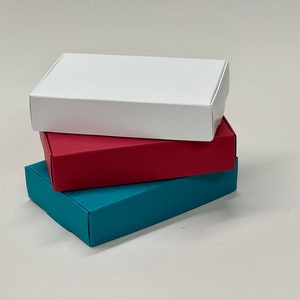 10 X SLIM Boxes TOP Opening Size 120 X 80 X 25mm 6 X Tealights/wax ...