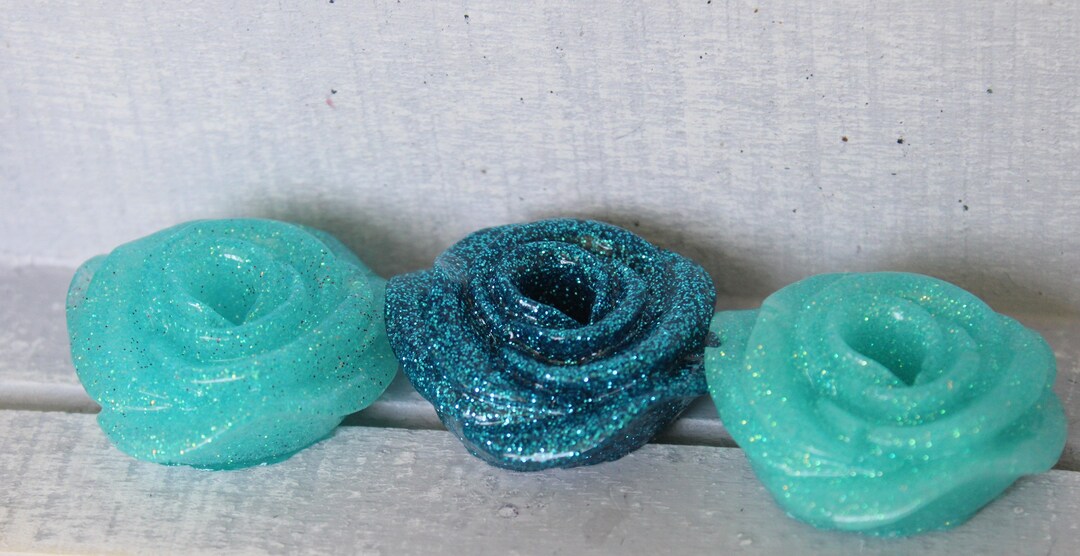 BLUE Rose Straw Topper - Etsy