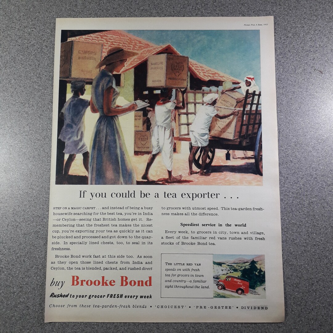Brooke Bond Tea 1953 Original Paper Magazine Advert - Etsy