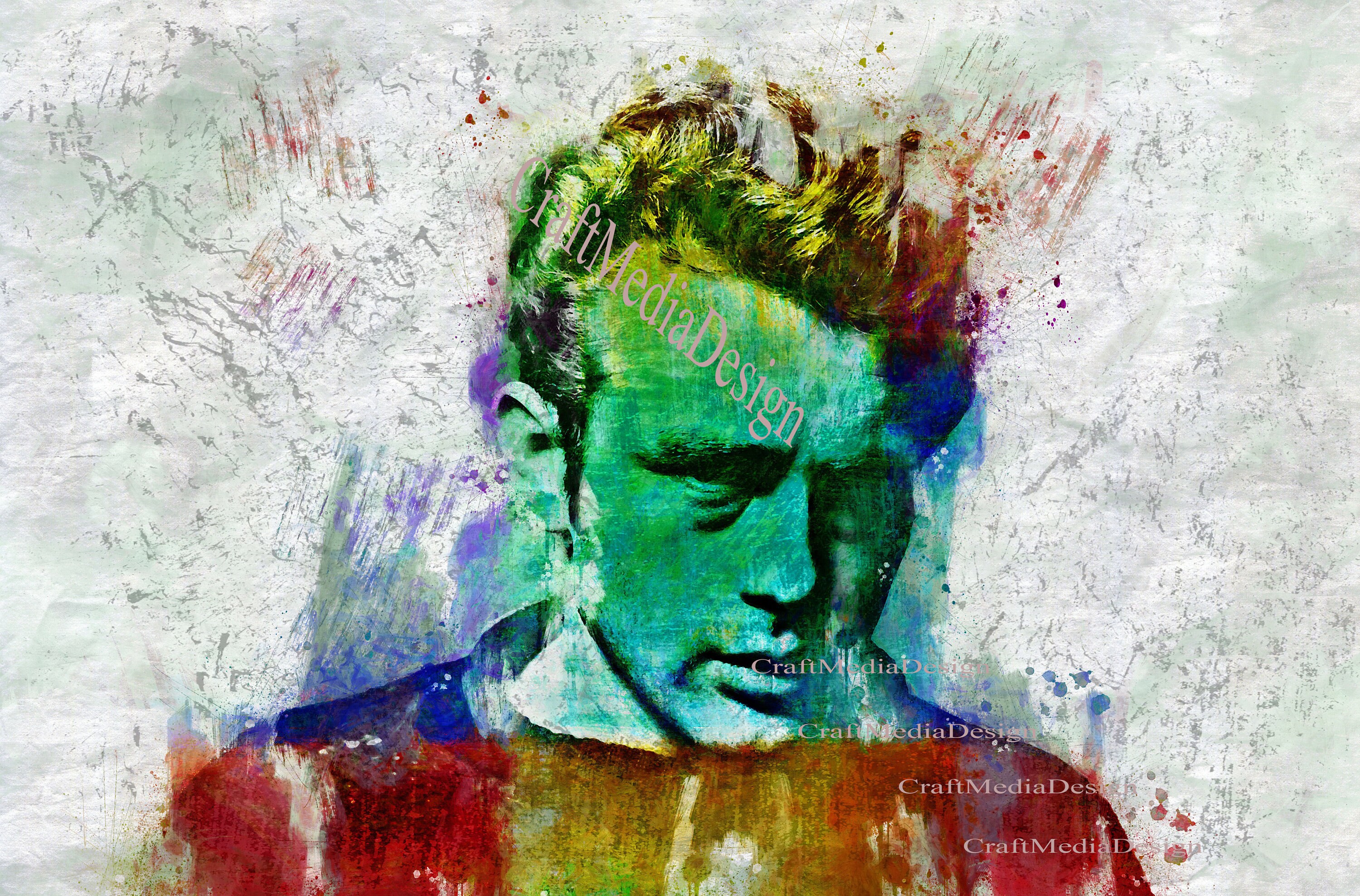James DEAN Digital Printable Poster Digital Prints Pop Art | Etsy