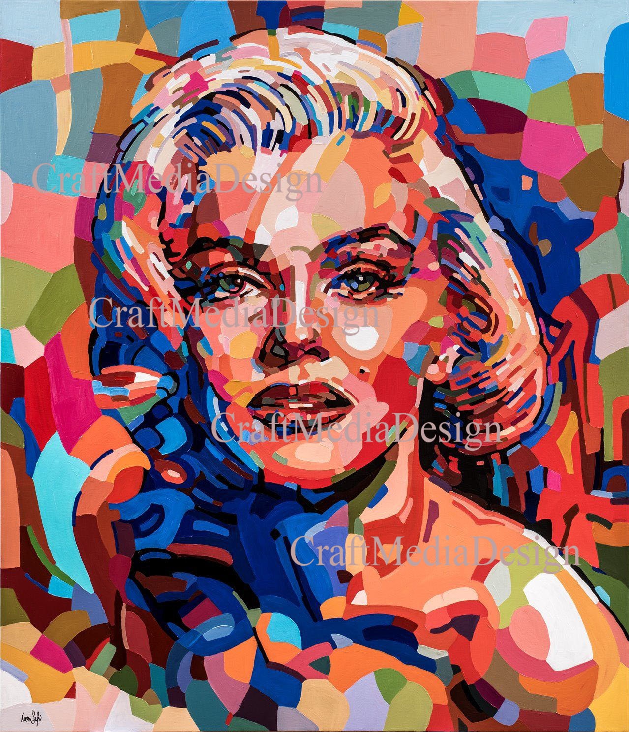 Home & Living Wall Décor Marilyn Monroe Portrait Digital Download ...