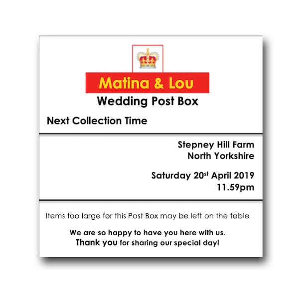 Post Box Sign - Etsy UK