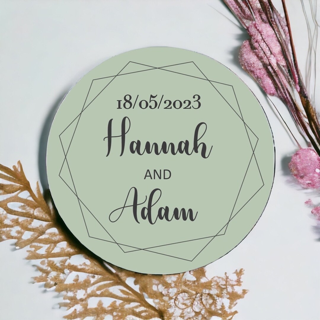 Sage Green Wedding Stickers Wedding Stationery Name Stickers ...