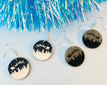 Resin Christmas Earrings | Etsy