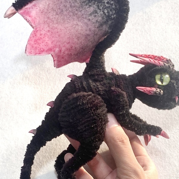 Blue Dragon Doll,custom Plush Dragon Toy,personalized Realistic Fantasy ...