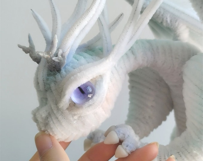 Fairy Dragons,white Fluffy Dragon Doll,custom Plush Dragon,personalized ...