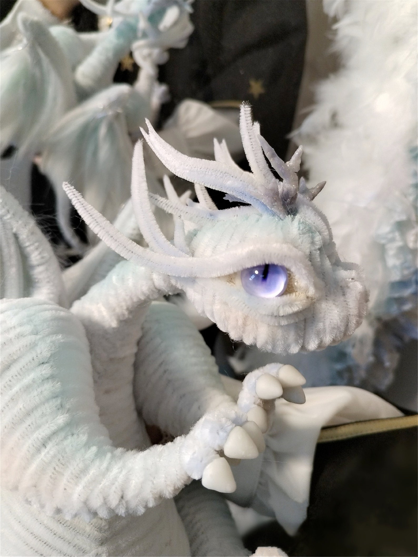 Fairy Dragonswhite Fluffy Dragon Dollcustom Plush - Etsy