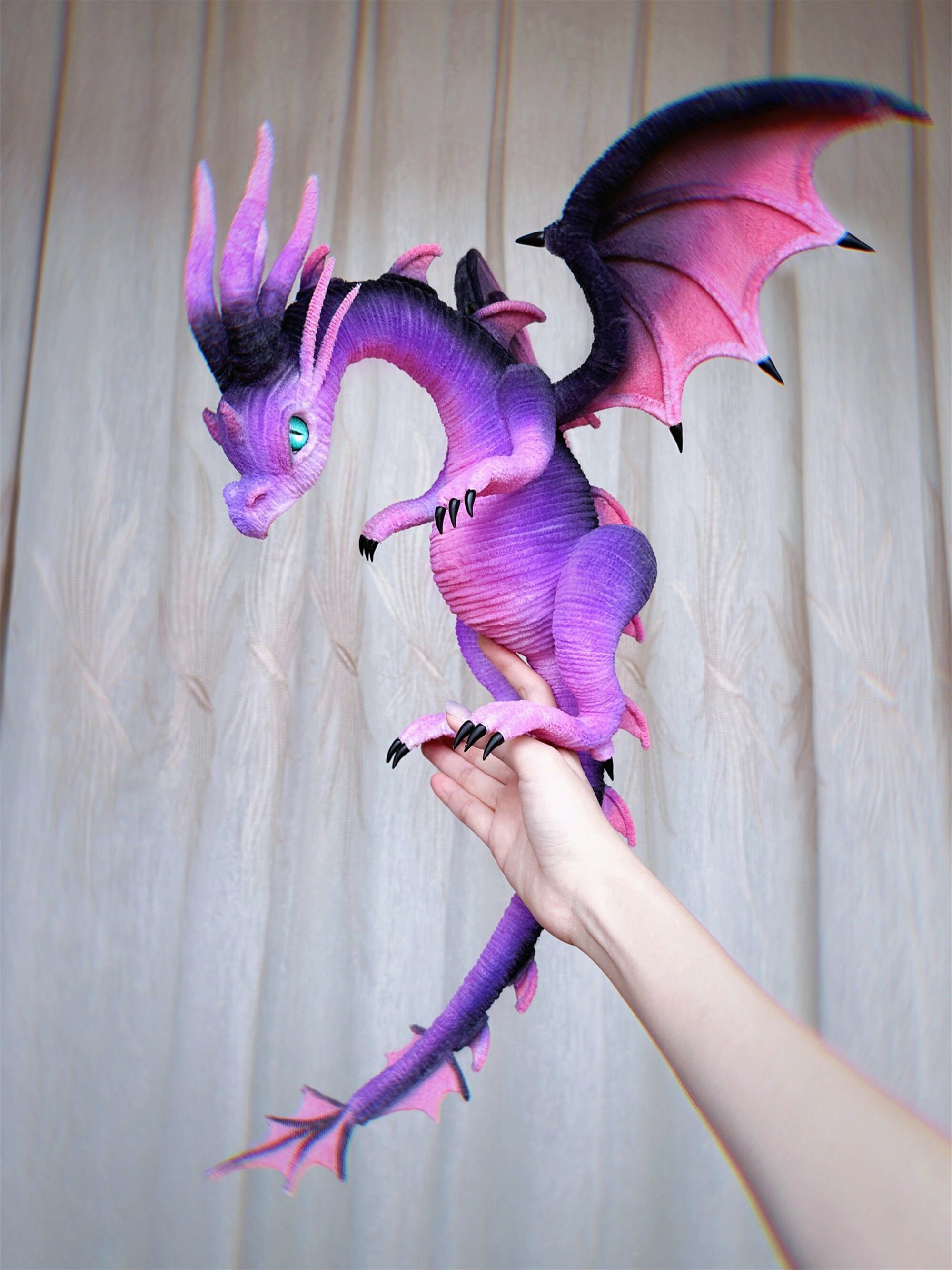 Green-black Dragon Doll Cosplay Custom Angel Plush Dragon Toy - Etsy UK