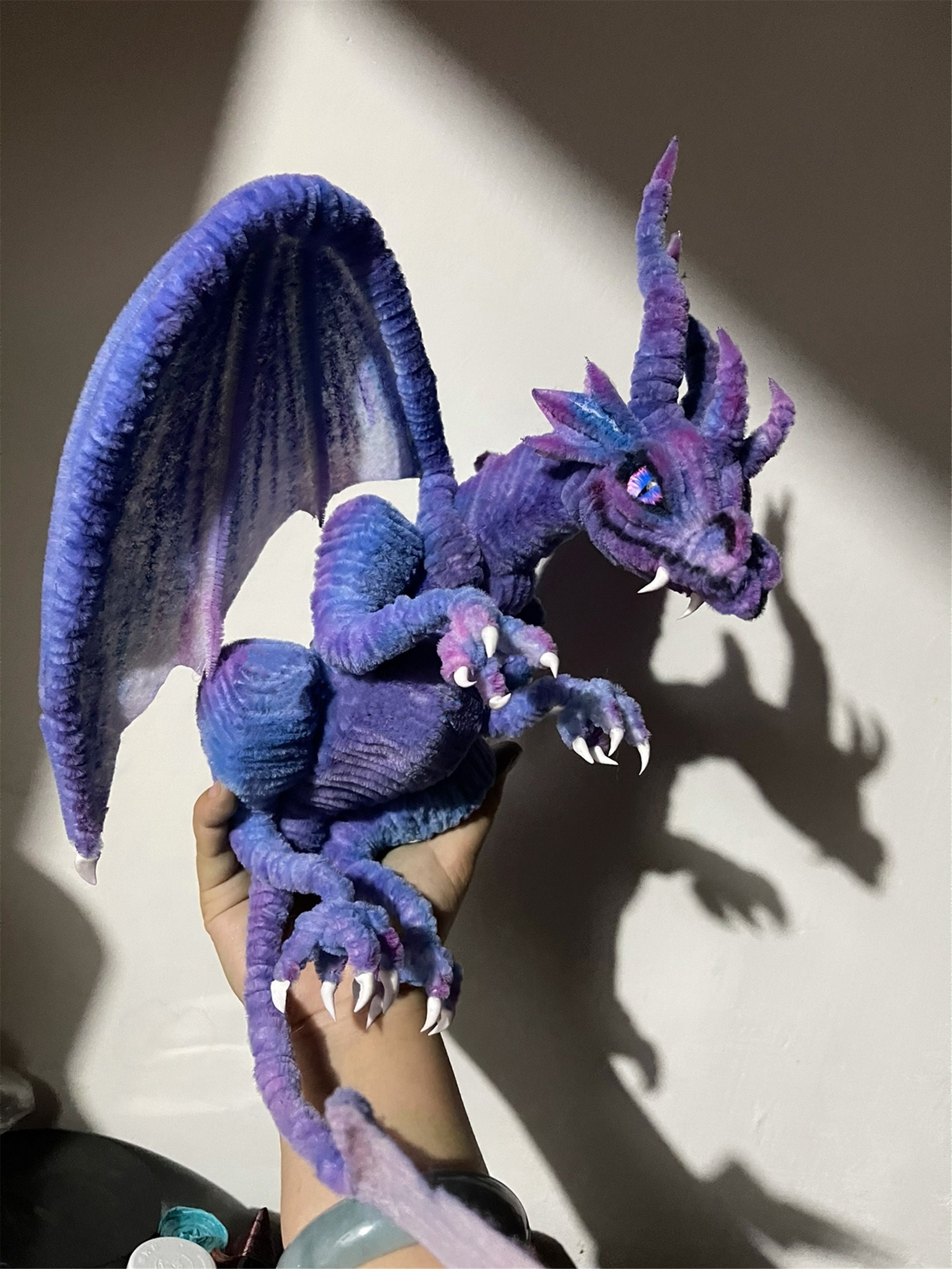 Purple Demon Dragon,evil Dragon Dolls,custom Plush Dragon,personalized ...