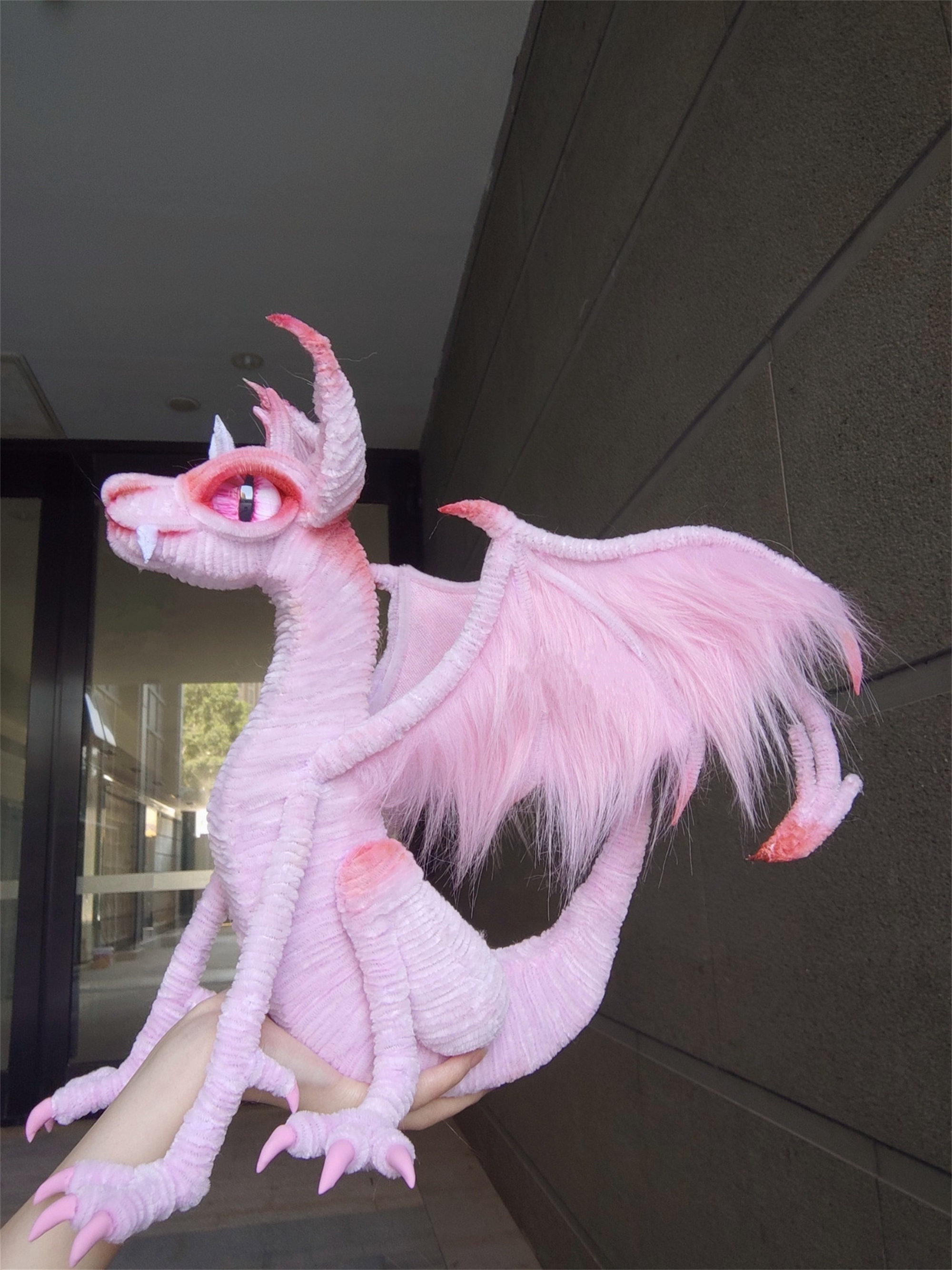 Pink Dragon Dolls,custom Cat Plush Mythology Dragon Toy,personalized ...