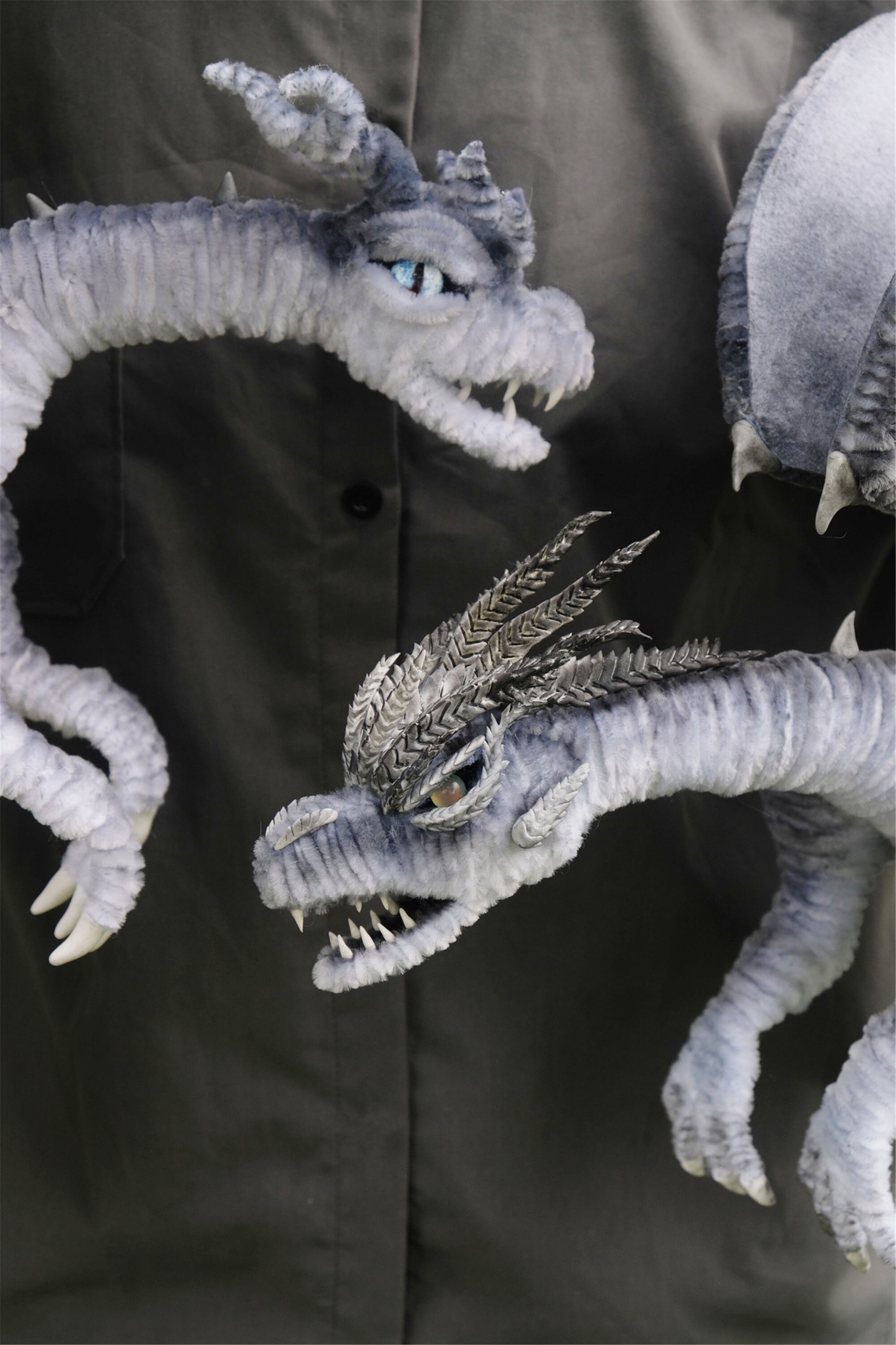 Gray-black Dragon Posable Dragon Dolls,custom Plush Dragon Toys ...